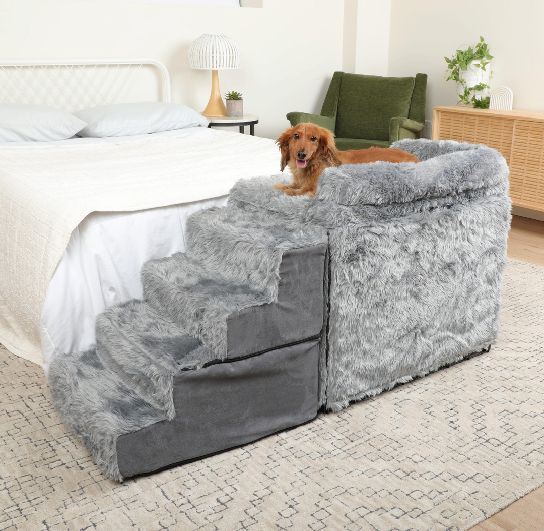 Dog Bedside Sleeper Crate Kit Stairs Paw dog-bedside-sleeper-crate-kit-stairs-paw