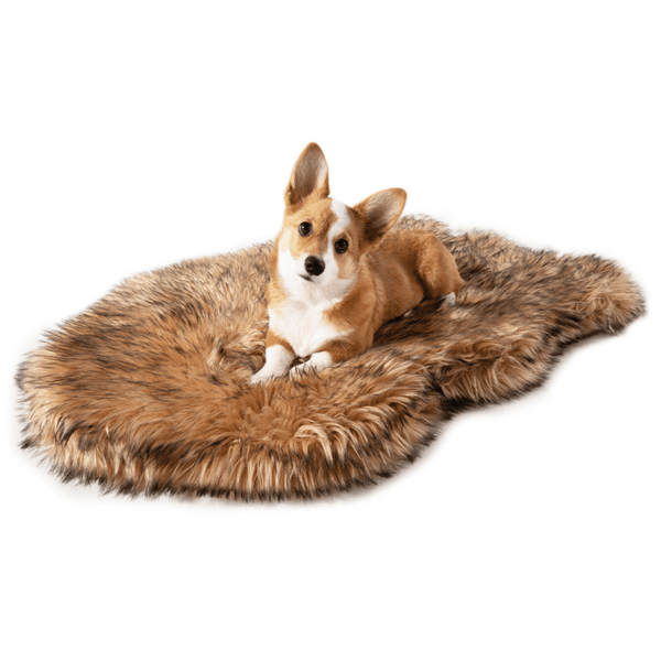 Luxe Dog Bed - Curve Sable Tan Rug – Paw.com