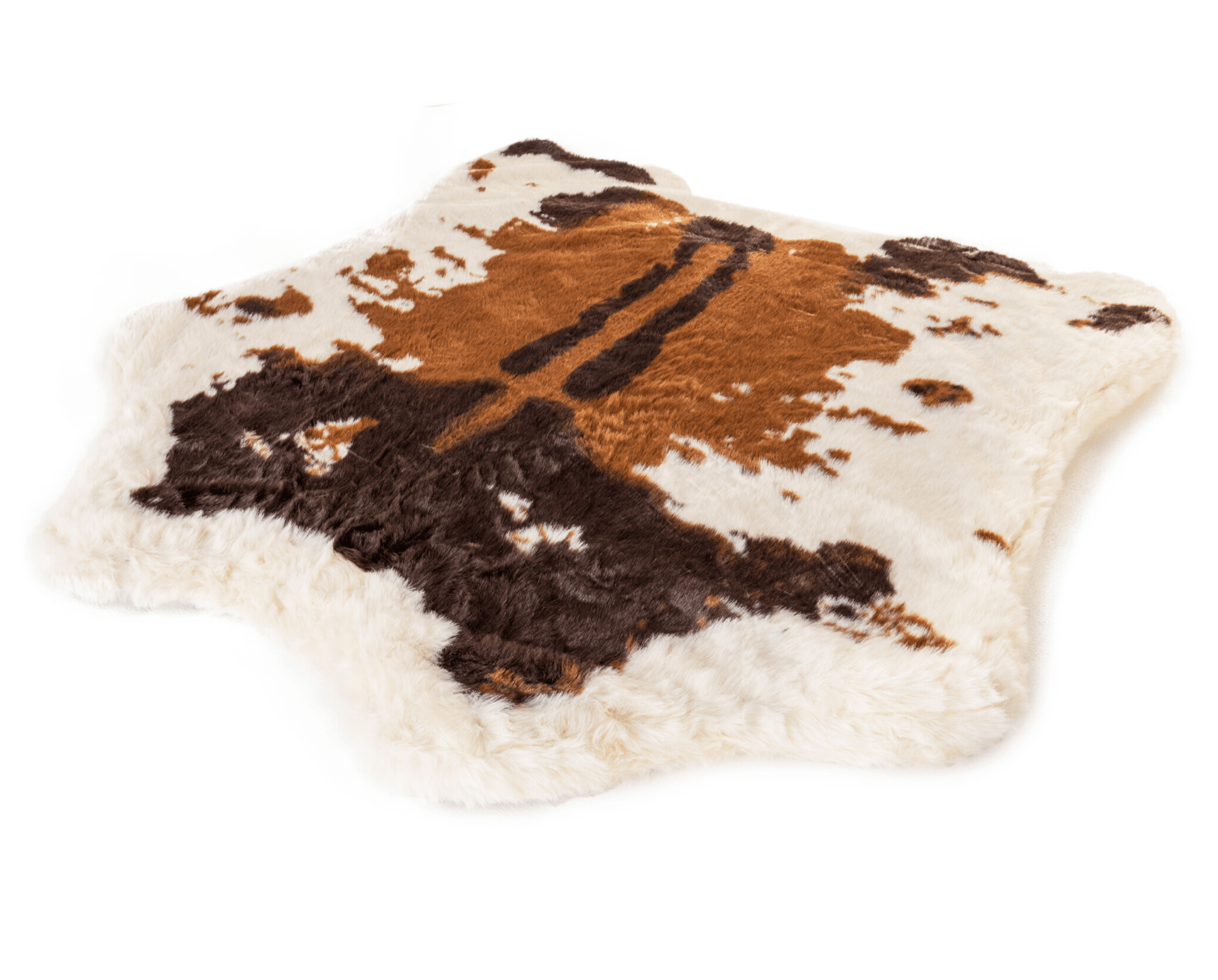 The Faux Cowhide Dog Bed That Looks Like a Rug- Brown Cowhide – Paw.com